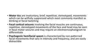 Hemifacial Spasm | PPTX