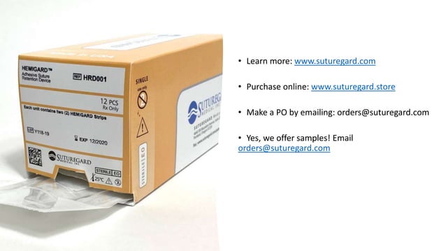 HEMIGARD ARS Device - Close More Wounds, More Simply | PPT