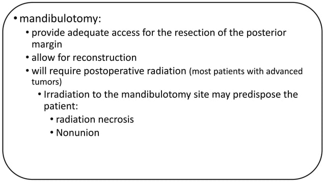 Hemiglossectomy and mandibulectomy Dr. M.Erami | PPTX | Ear, Nose and ...