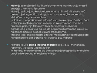 Hemija- Materija- Ana Turk- Aleksinac | PPT