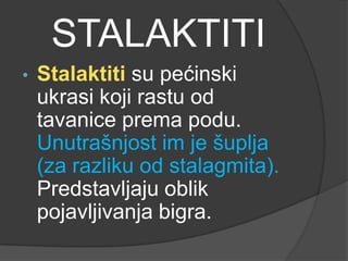 Pećinski ukrasi | PPTX