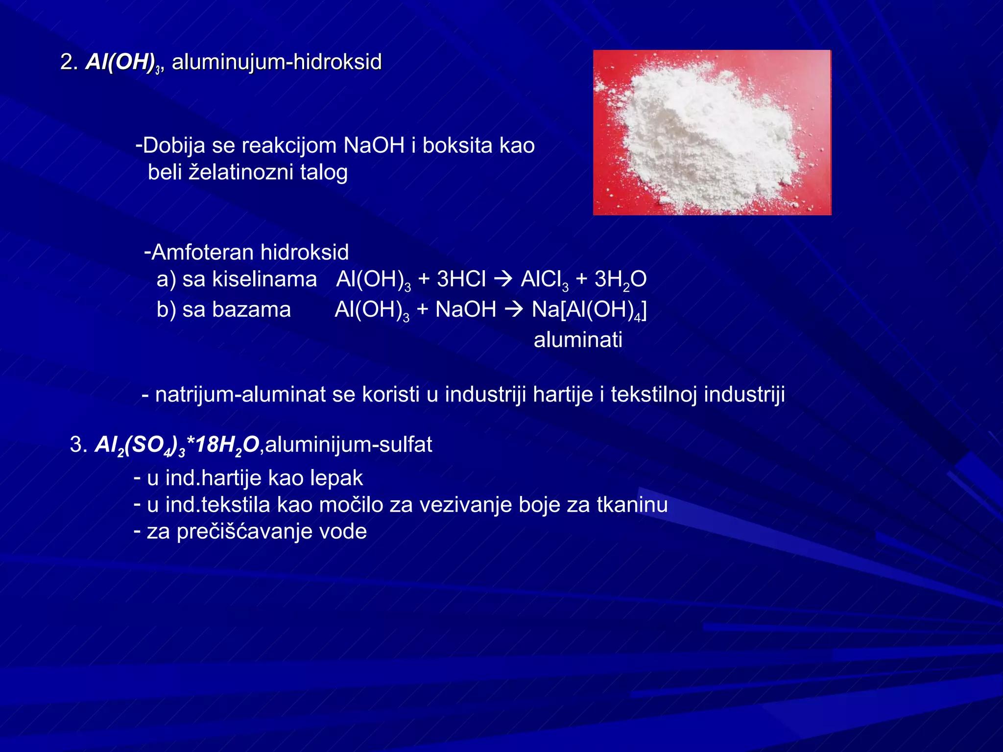 Hemija r2 elementi_iii_a_grupe_jedinjenja_aluminijuma | PPT