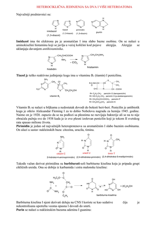 Hemija r3 heterociklicna_jedinjenja_sa_dva_i_vise_heteroatoma | PDF