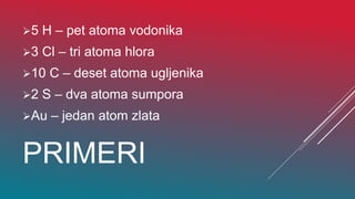 Hemijska simbolika | PPTX