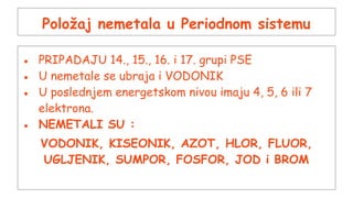 Hemijski elementi u prirodi nemetali,pdf | PDF