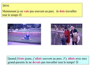 French Grammar: The imperfect tense, formation and use. | PPT
