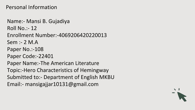 Hemingway Hero Characteristics.pptx