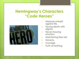 Hemingway slide show with notes | PPT