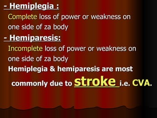 Hemiplegia | PPT