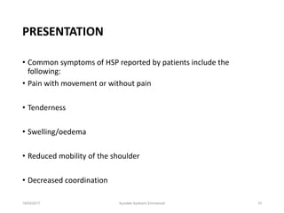 Prevention and management of hemiplegic shoulder pain among stroke ...