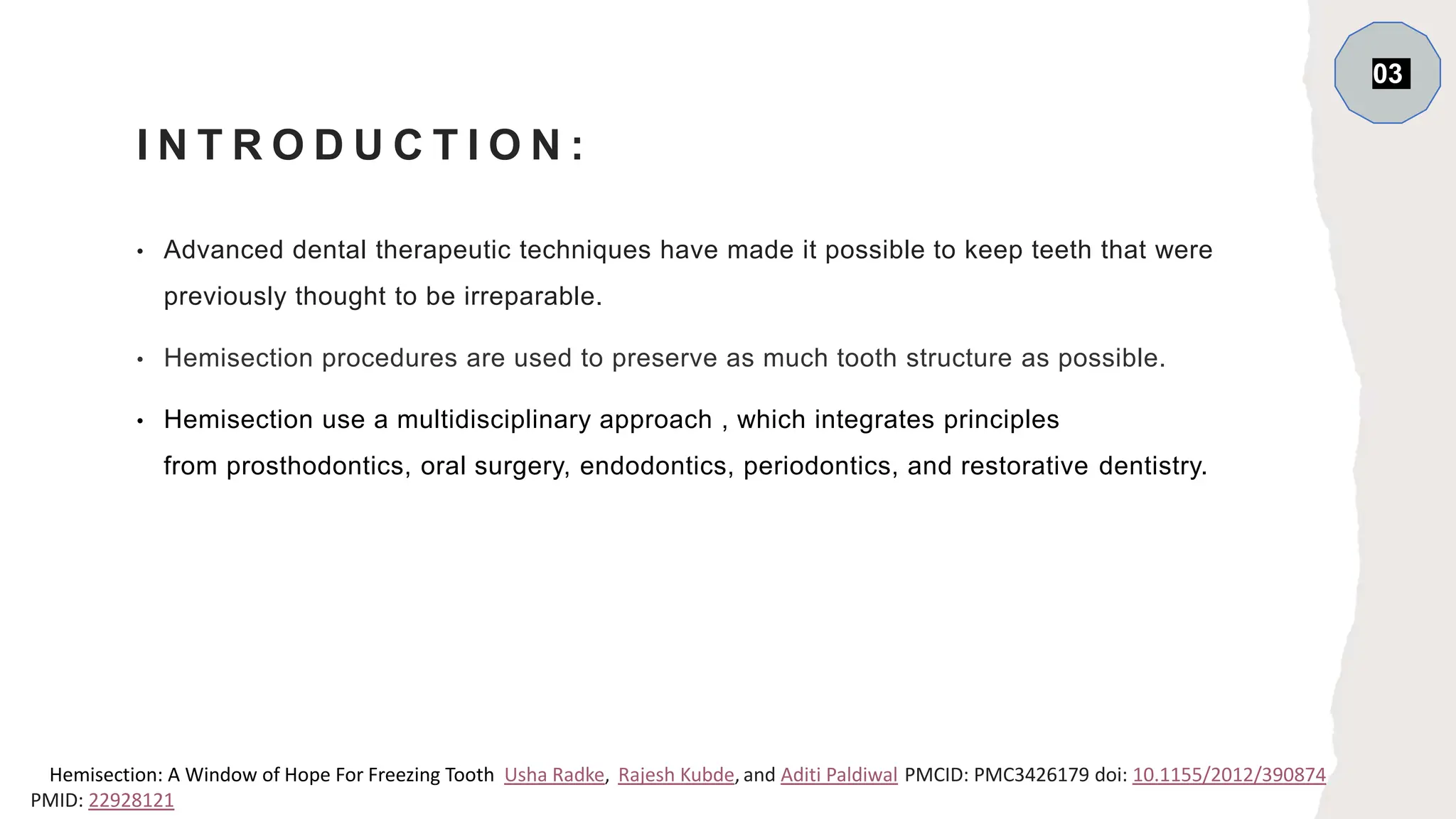 resection for conservation HEMISECTION.. | PPTX