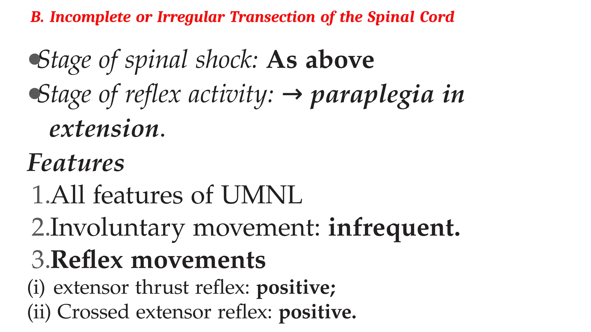 Transection of spinal cord and cerebellum | PPTX