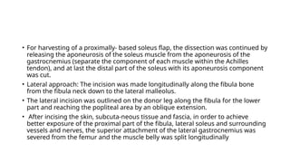 HEMISOLUS MUSCLE FLAP JOURNAL LOWER LIMB DEFECTS | PPTX