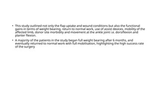 HEMISOLUS MUSCLE FLAP JOURNAL LOWER LIMB DEFECTS | PPTX