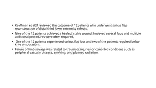 HEMISOLUS MUSCLE FLAP JOURNAL LOWER LIMB DEFECTS | PPTX
