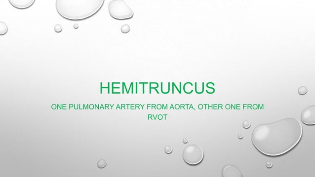 Hemitruncus | PPTX | Heart and Cardiovascular Diseases | Diseases and ...