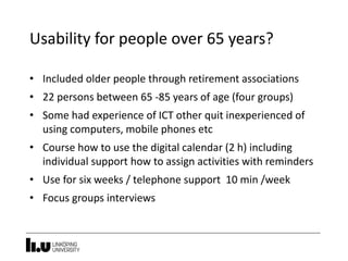 ICT and self-care - an example of an interactive mobile reminder ...