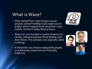 business model of waze | PPTX