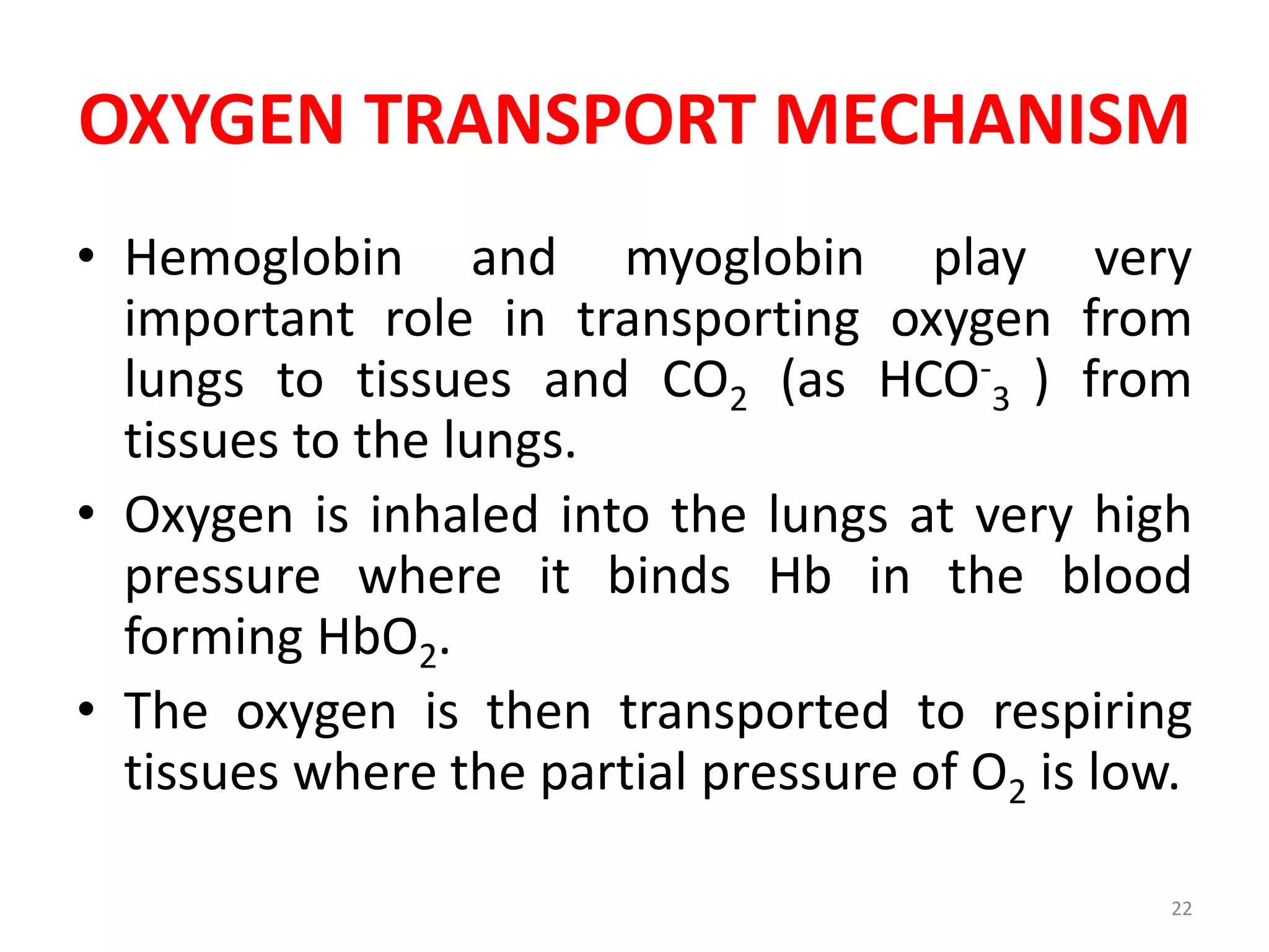 Hemoglobin and myoglobin | PPTX