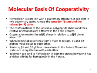 Hemoglobin and myoglobin | PPTX