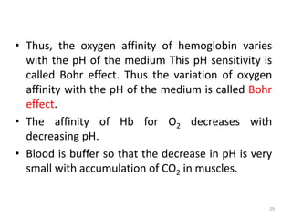 Hemoglobin and myoglobin | PPTX