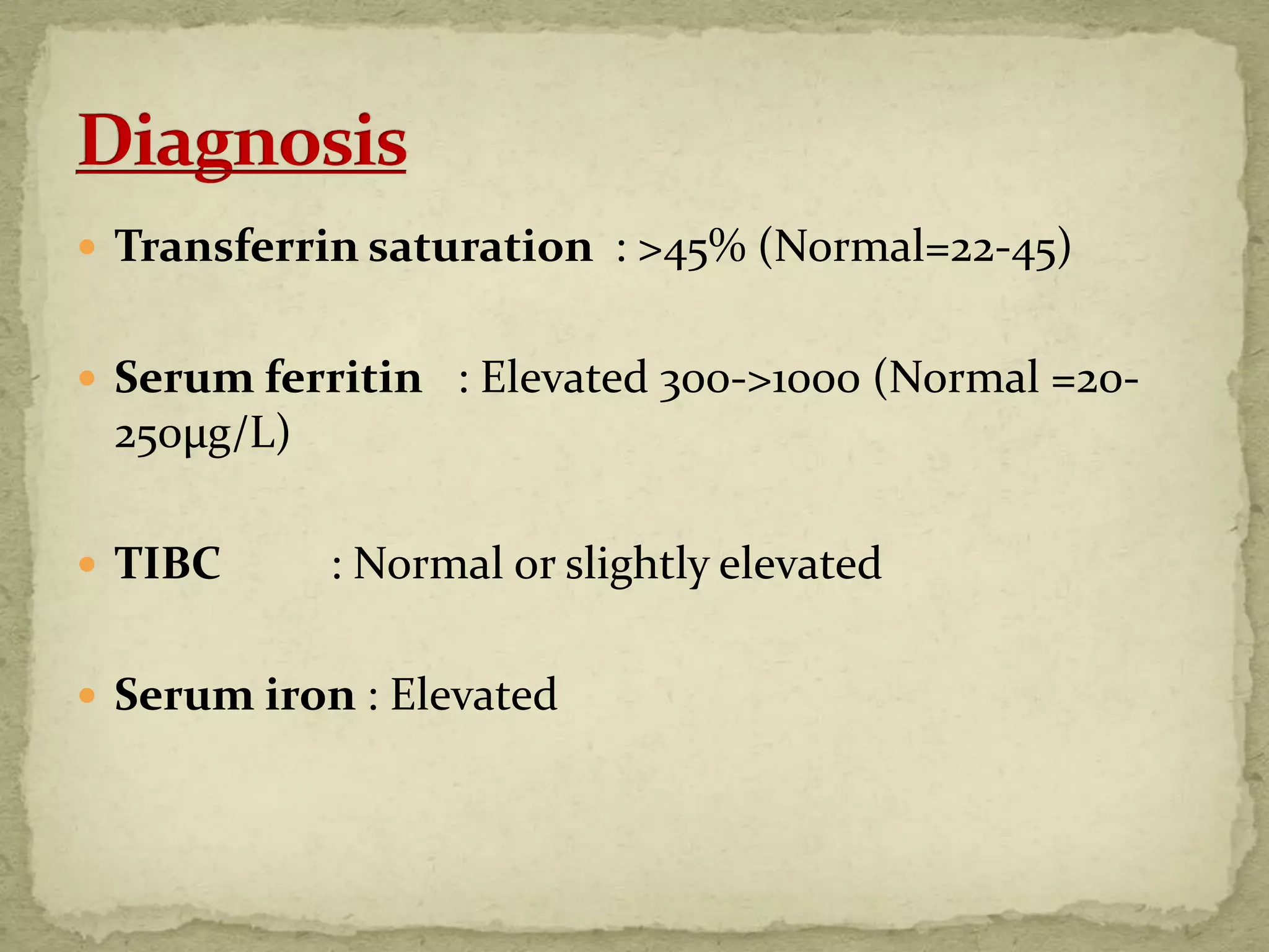 Hemochromatosis | PPTX