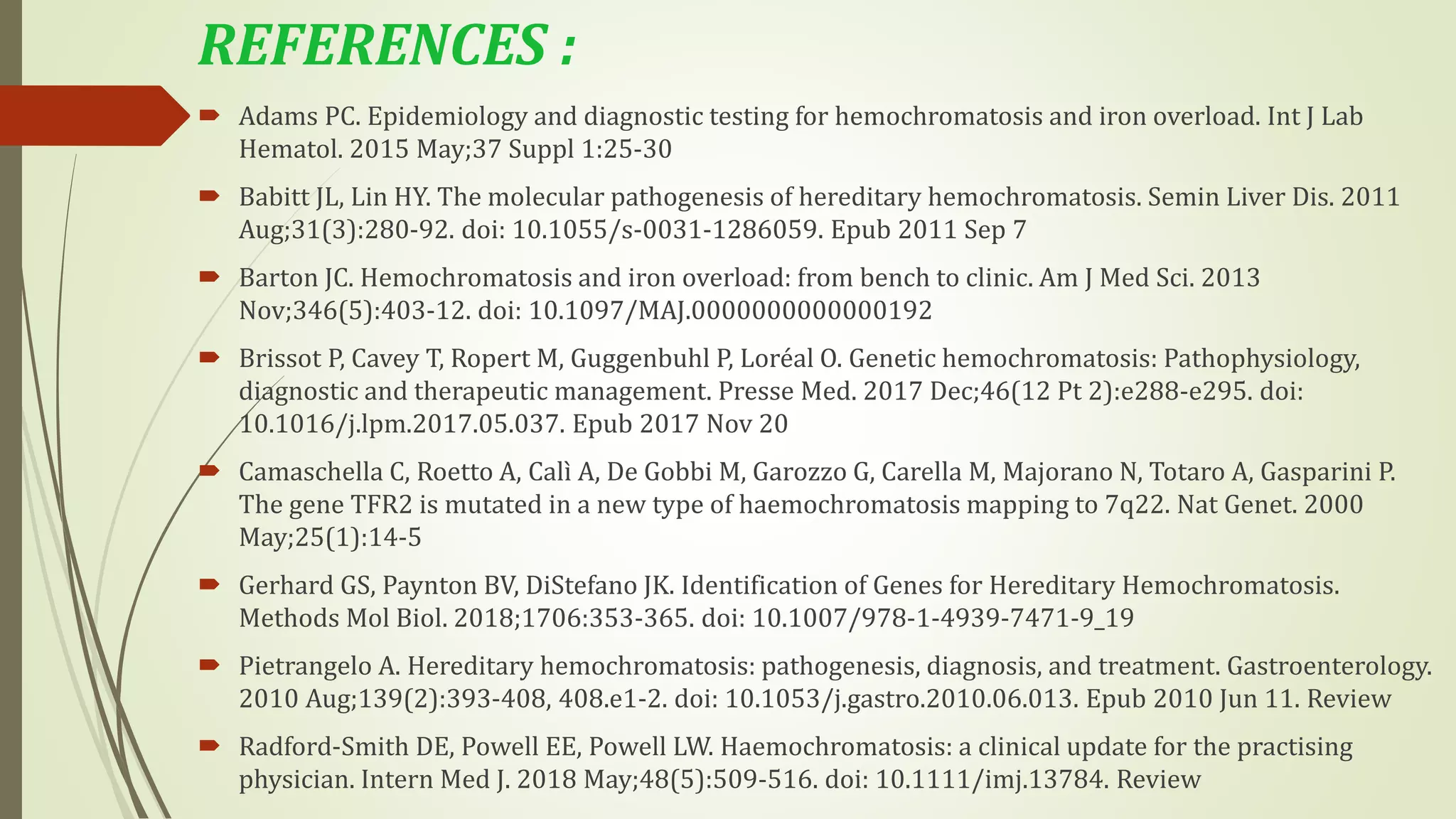 Hemochromatosis | PPTX