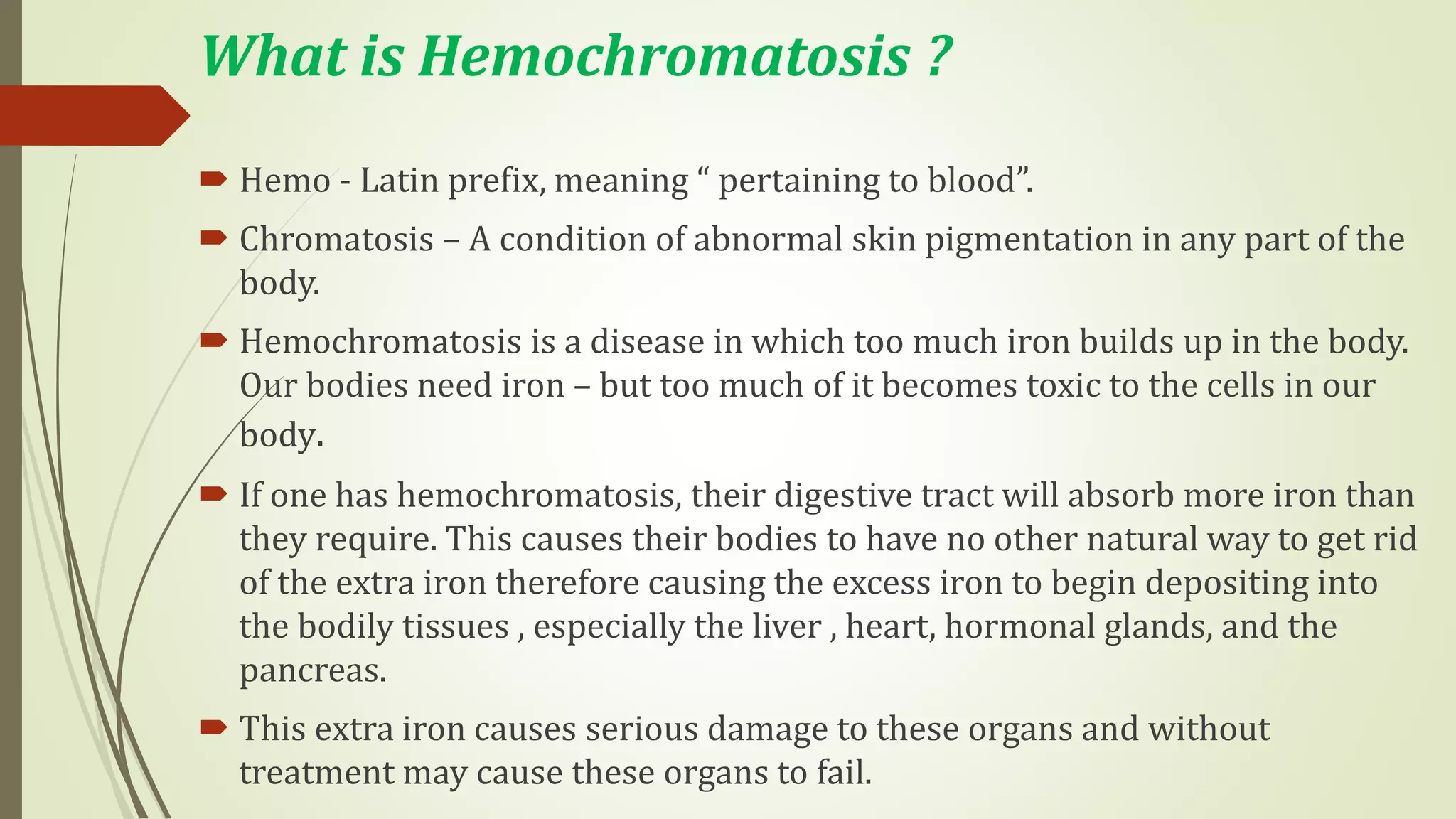 Hemochromatosis | PPTX