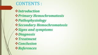 Hemochromatosis | PPTX