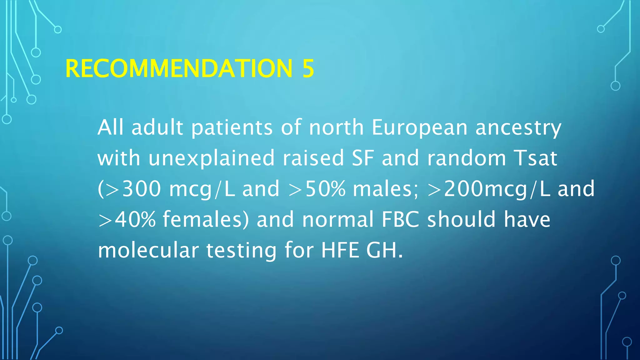Hemochromatosis presentation | PPTX
