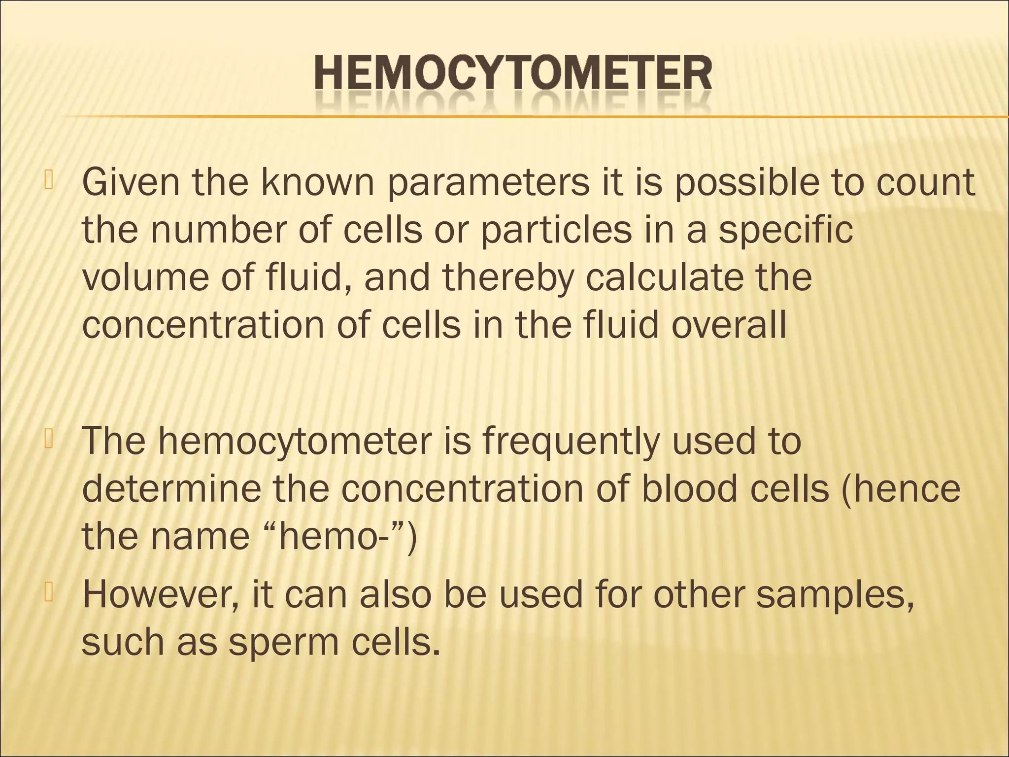 Hemocytometer manual cell counting (1) | PPT
