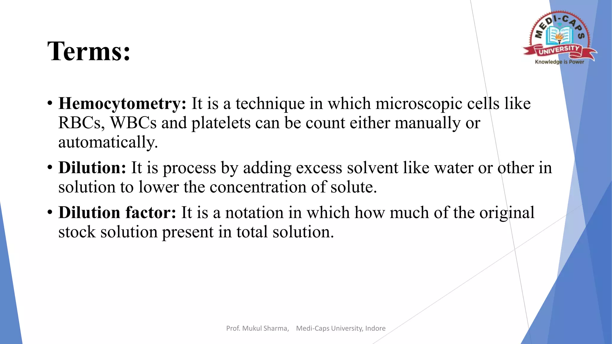 Hemocytometry | PPT