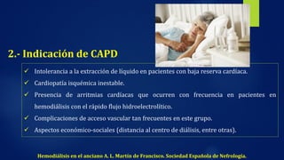 HEMODIALISIS EN ANCIANOS | PDF