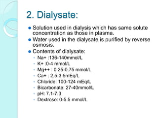 hemodialysis- mechanism and management.pptx | Blood Disorders ...
