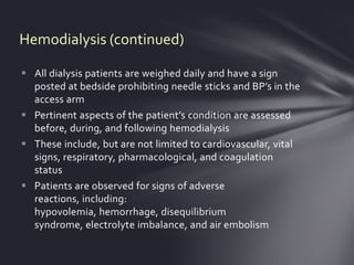 Hemodialysis | PPTX | First Aid | Injuries