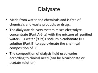 Hemodialysis: management of chronic kidney disease | PPTX