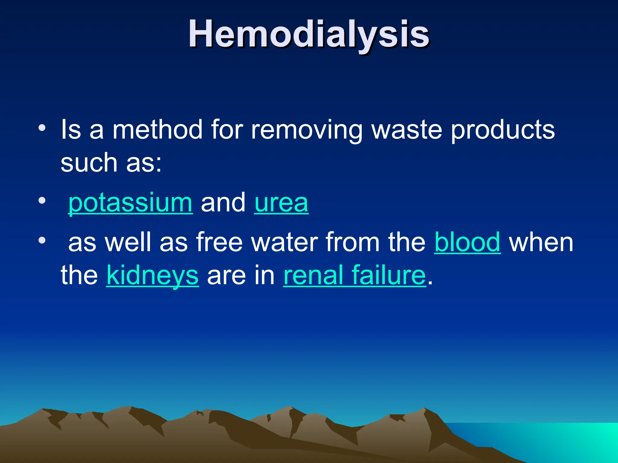 Hemodialysis powerpoint presentation in regards to nephrology nursing | PPT