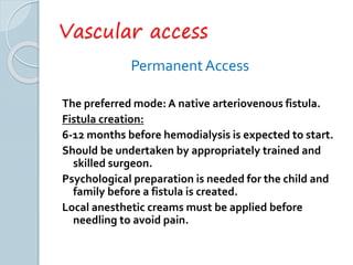 Hemodialysis in children | PPTX