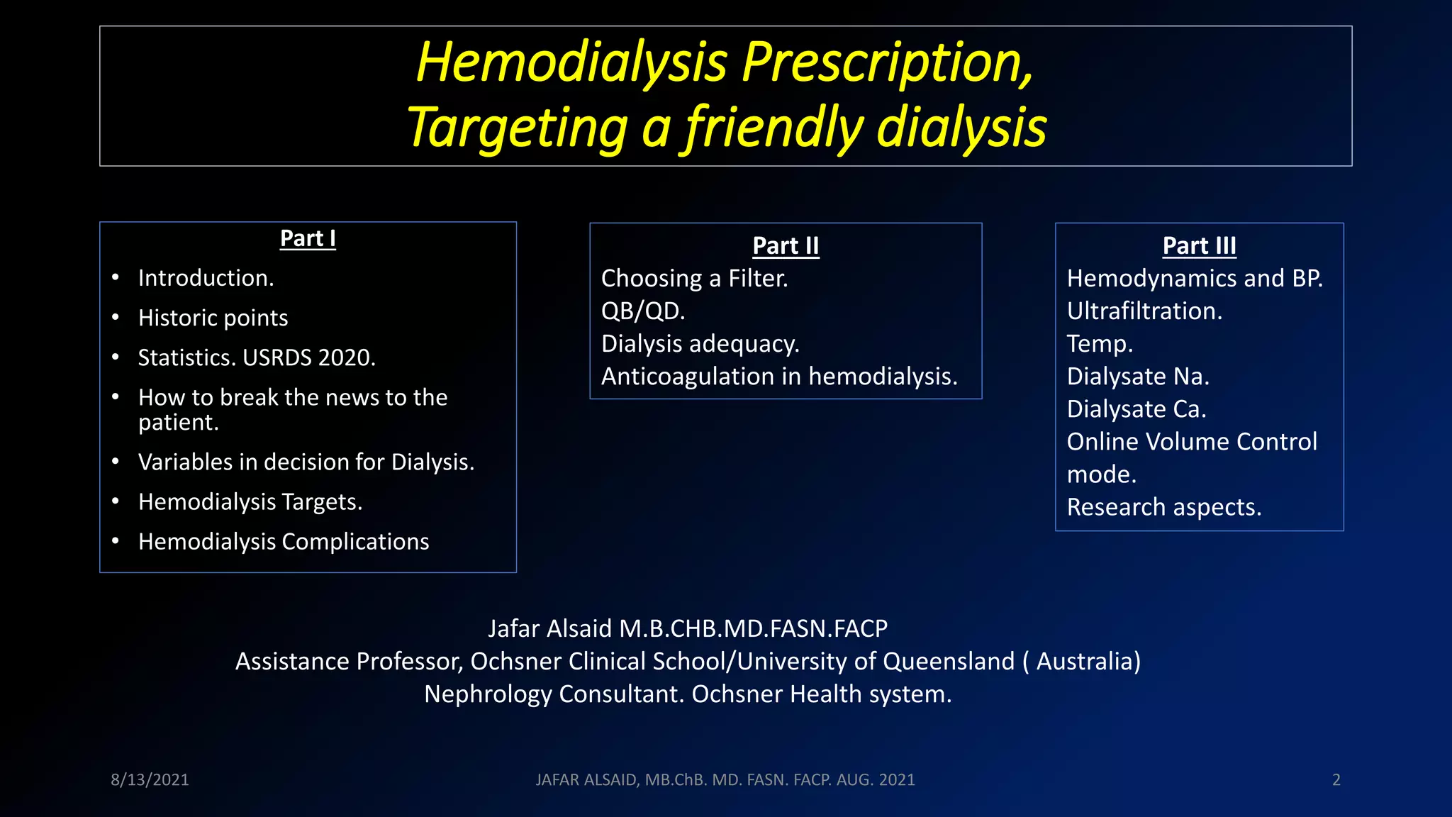 Hemodialysis orders part 1 | PPTX