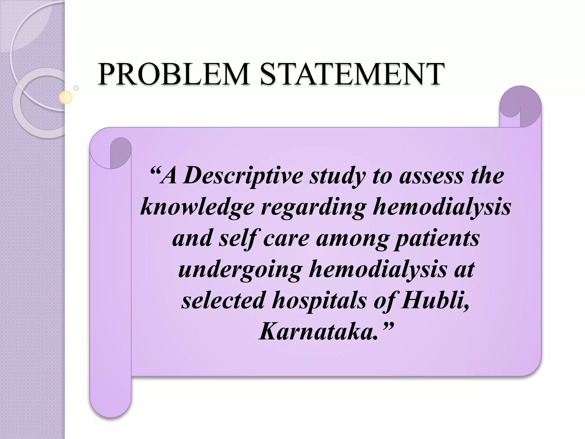 Hemodialysis paper presentation | PPTX