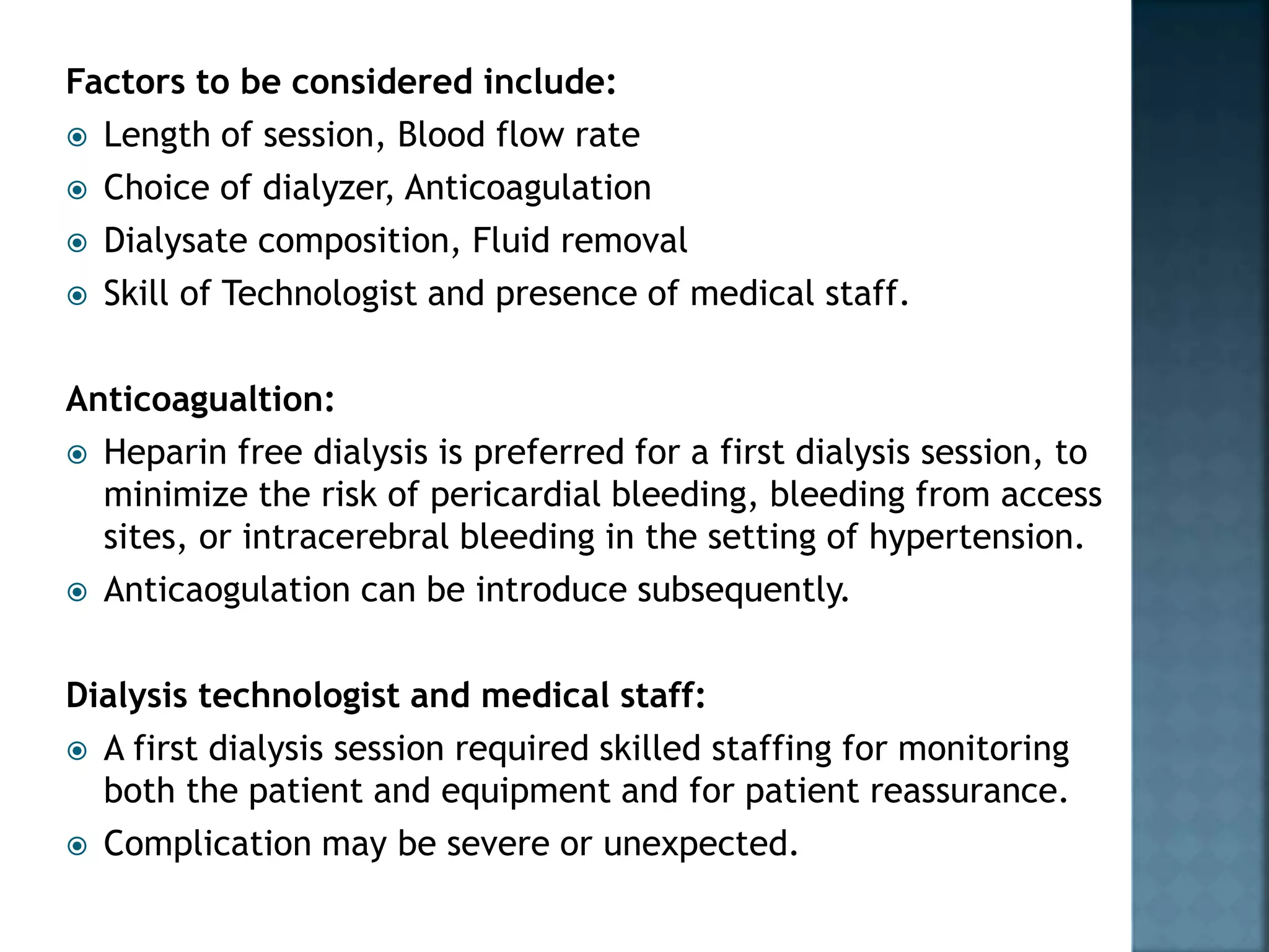 Hemodialysis procedure | PPTX
