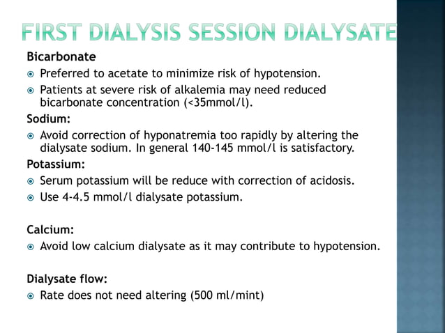 Hemodialysis procedure | PPTX