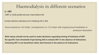 Hemodialysis seminar power point presentation | PPTX
