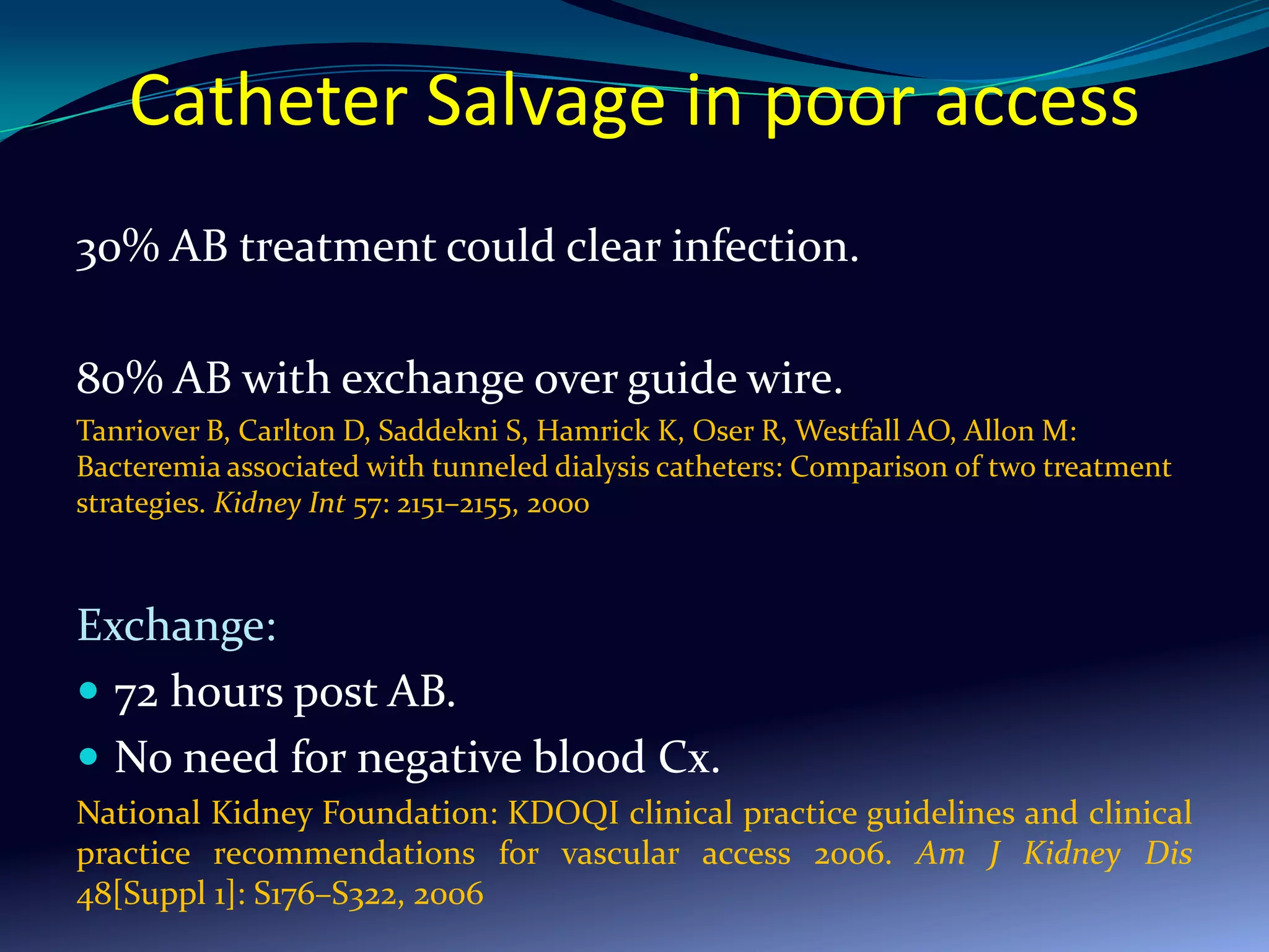 Hemodialysis vascular catheters review | PPTX