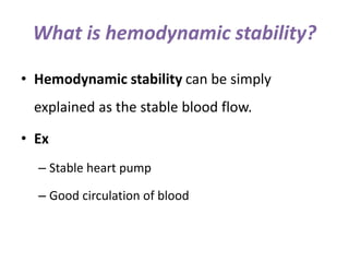 Hemodynamic | PPTX | Heart and Cardiovascular Diseases | Diseases and ...