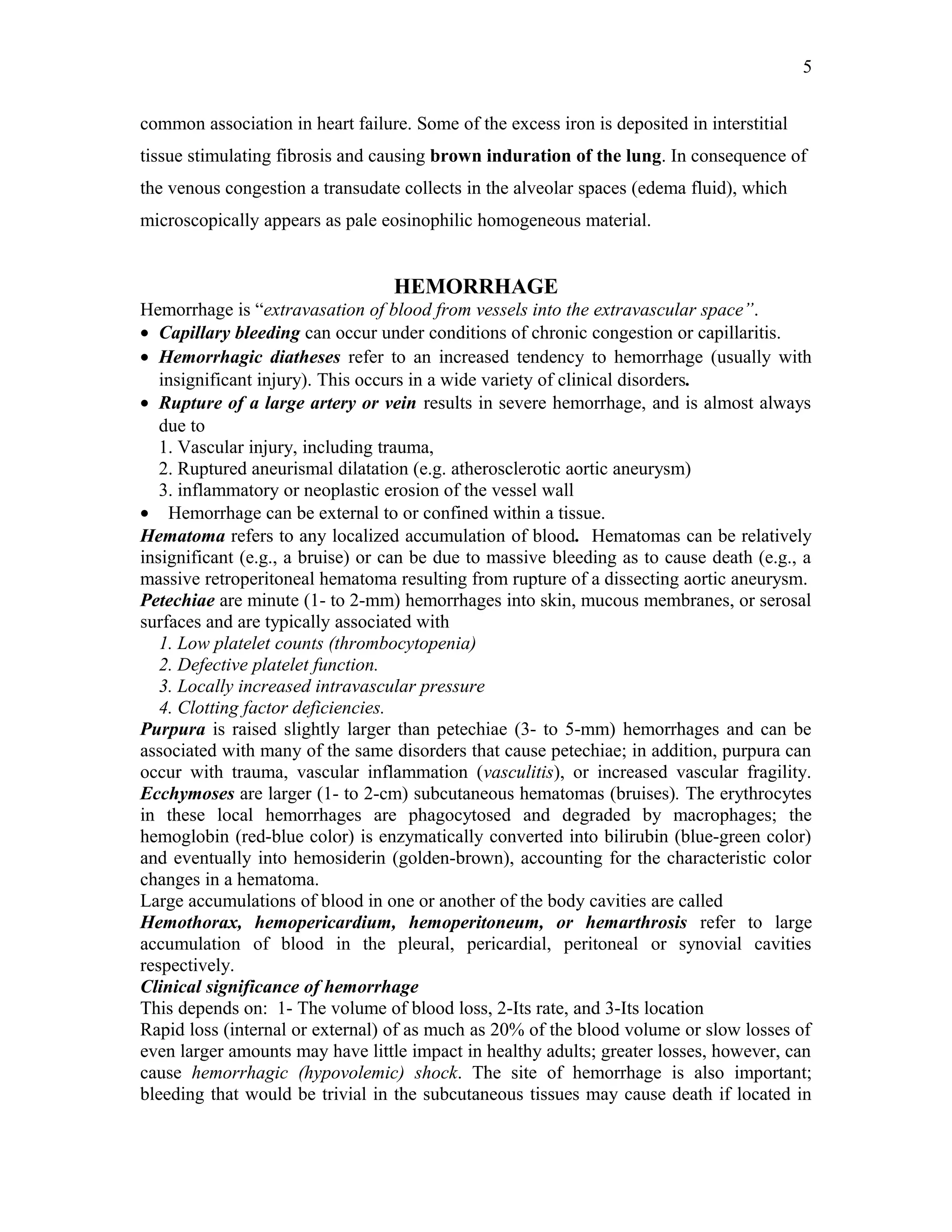 Hemodynamic disorders | DOC