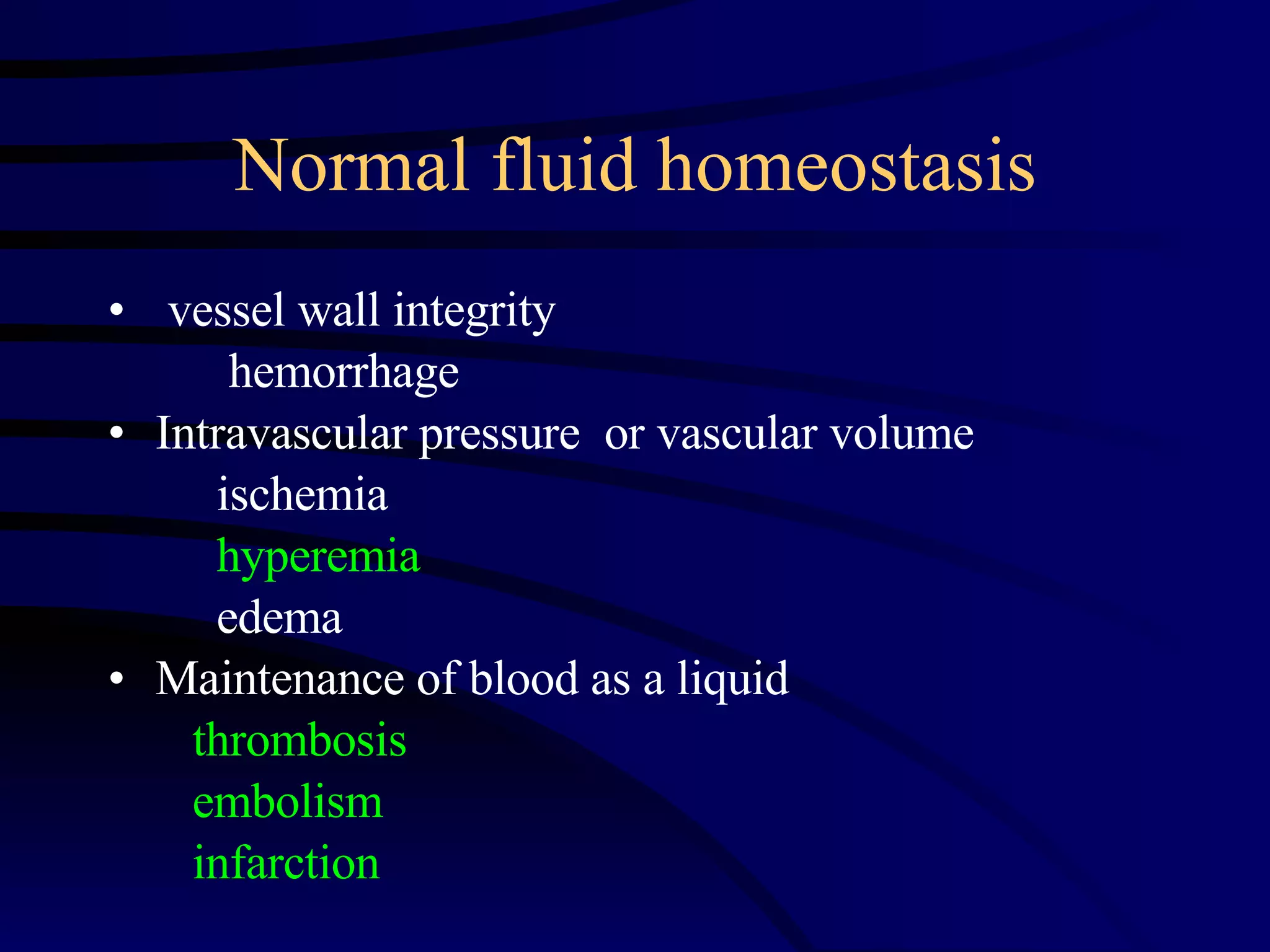 Hemodynamic Disorders | PPT