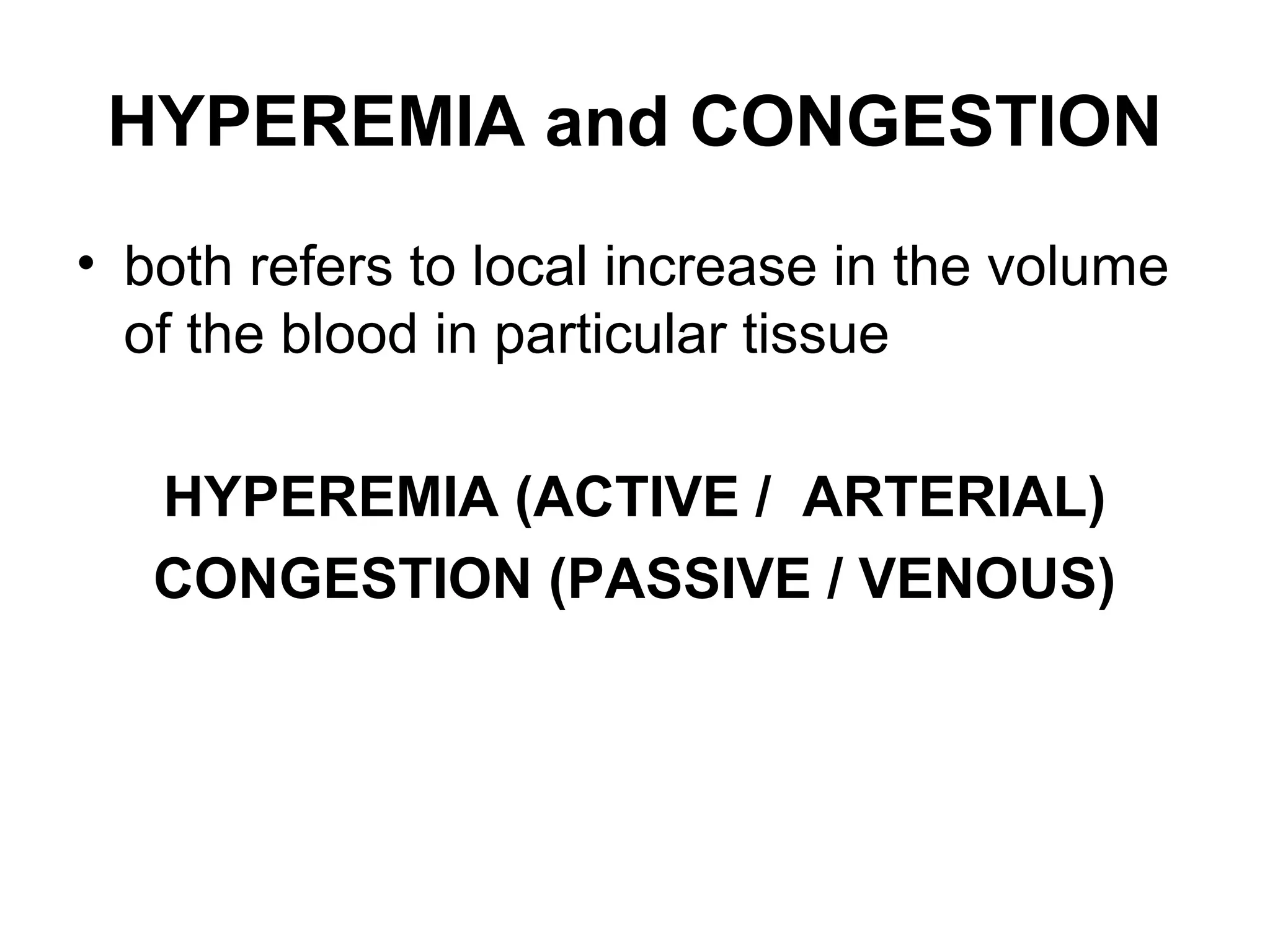 Pathology Bio 134 Hemodynamic disorders | PPT