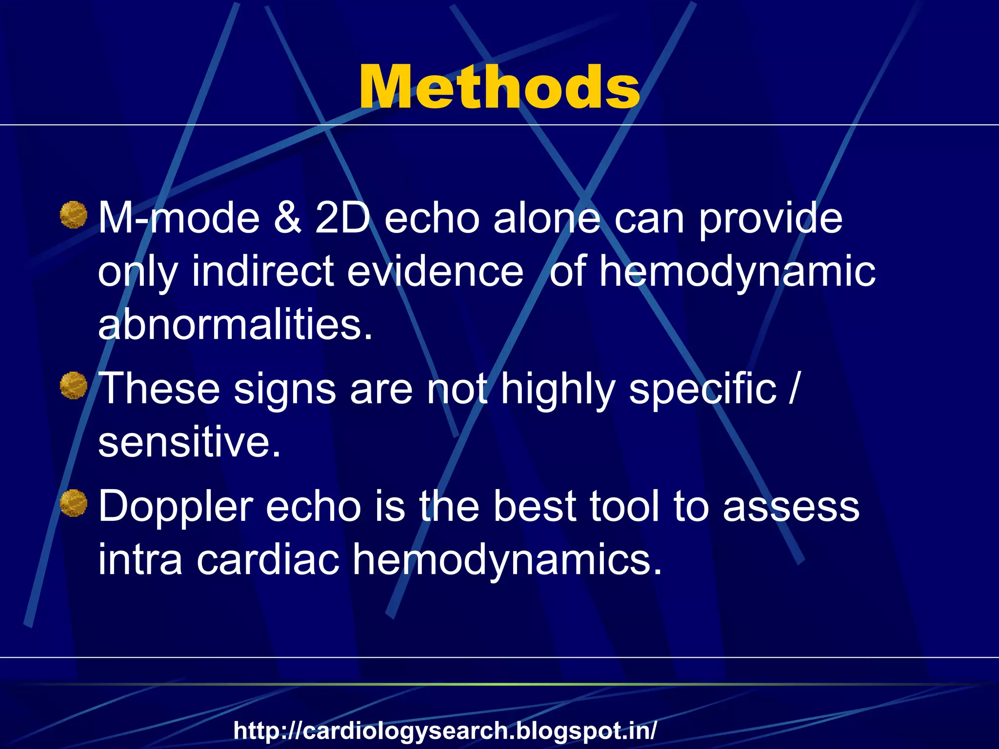 Hemodynamic assessment in cardiology | PPT