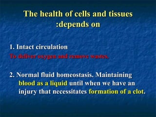 hemodynamic + general Pathology for dental students | PPT